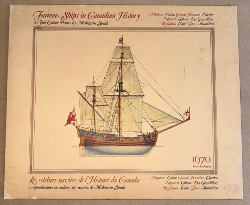 Famous Ships in Canadian History. Five Full Colour Prints by Melbourne ...